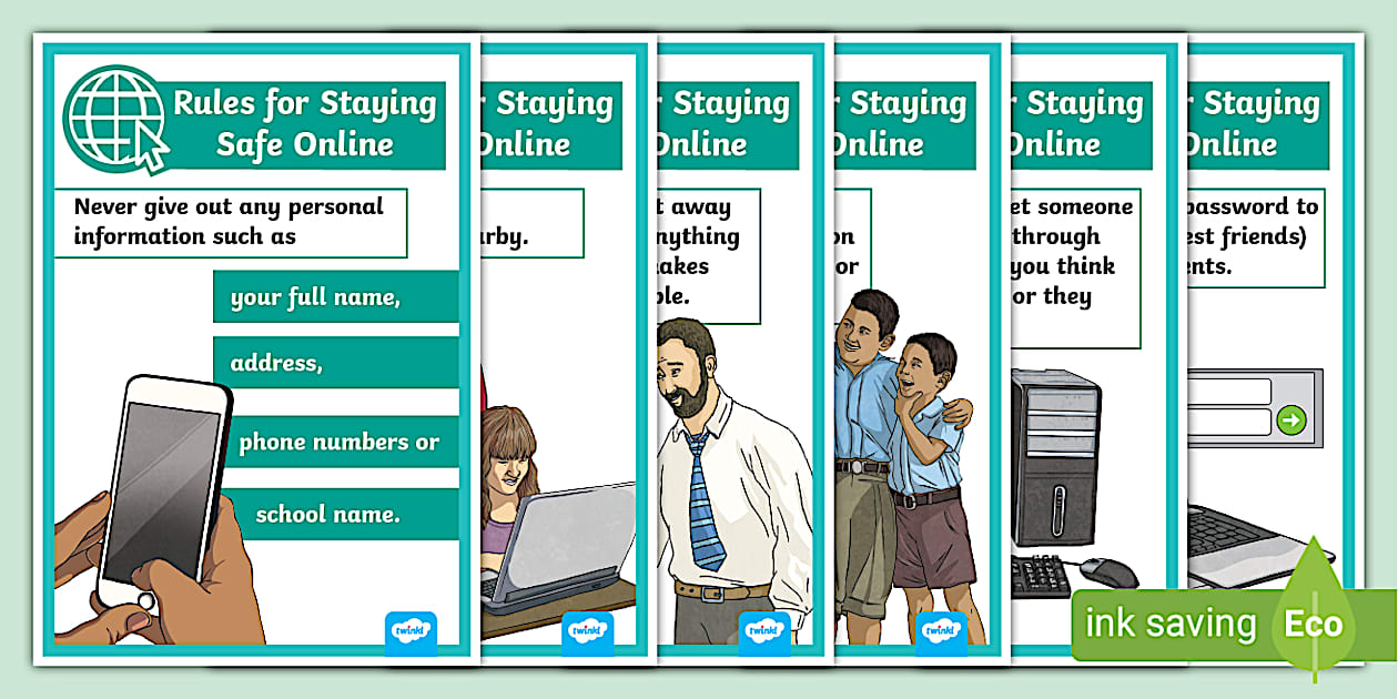 Online Safety Poster | Online Safety | Twinkl (teacher made)