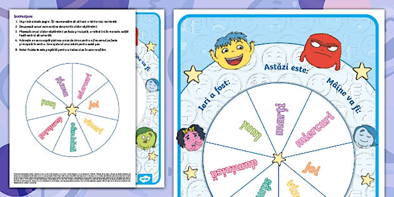 Ruleta: Ce zi este astăzi? – Activitate practică