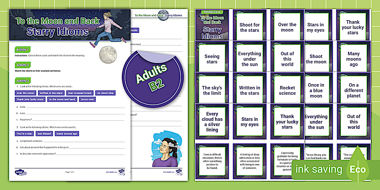 To the Moon and Back: Starry ESL Idioms [Adults, B2]