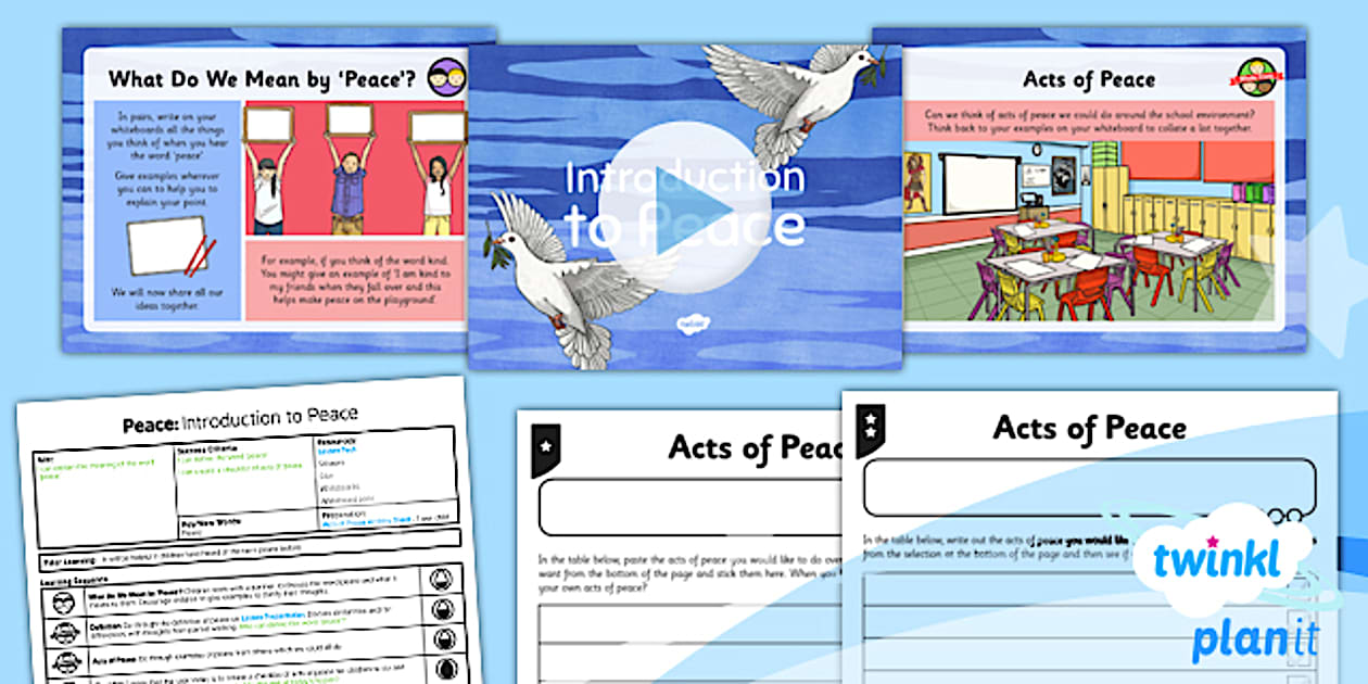 RE: Peace: Introduction to Peace Year 5 Lesson Pack 1