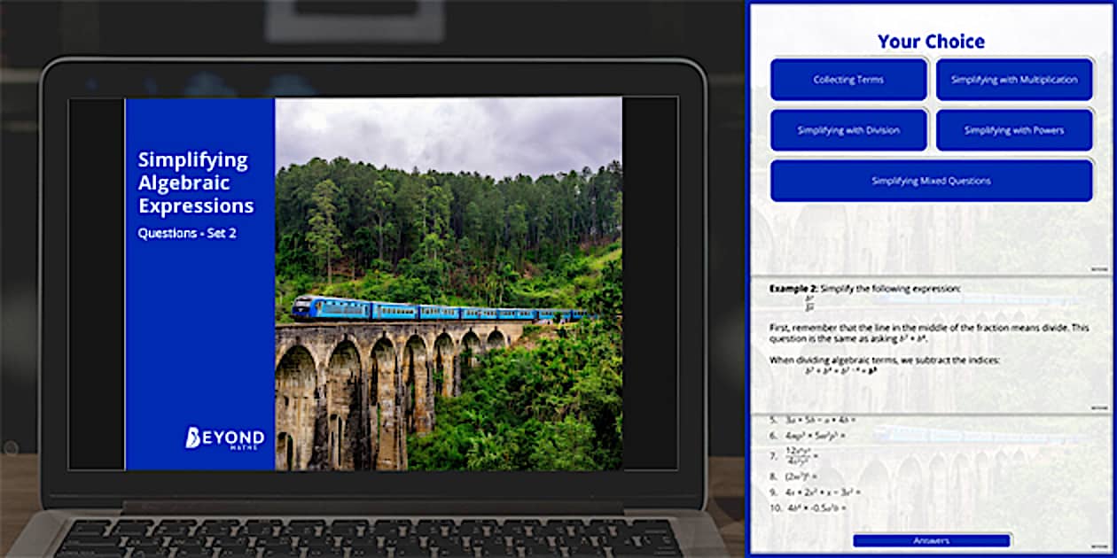 👉 Simplifying Algebraic Expressions PowerPoint 2 | KS3 Maths