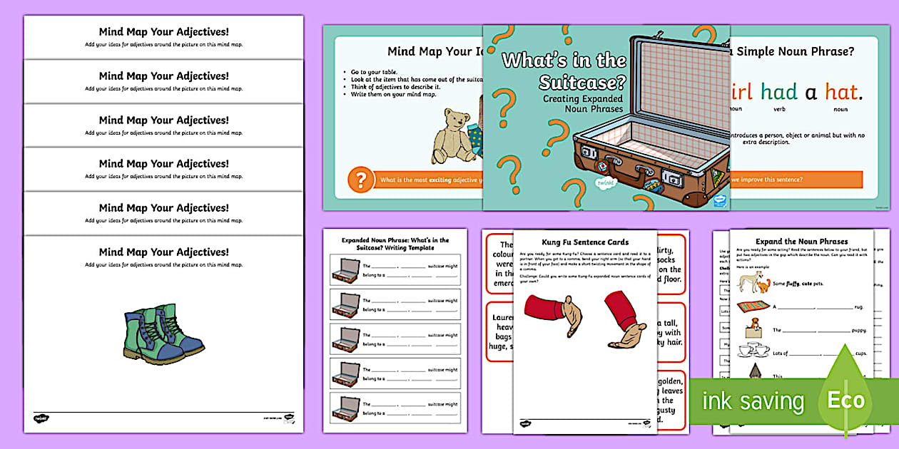 Expanded Noun Phrases: What's in the Suitcase? Resource Pack