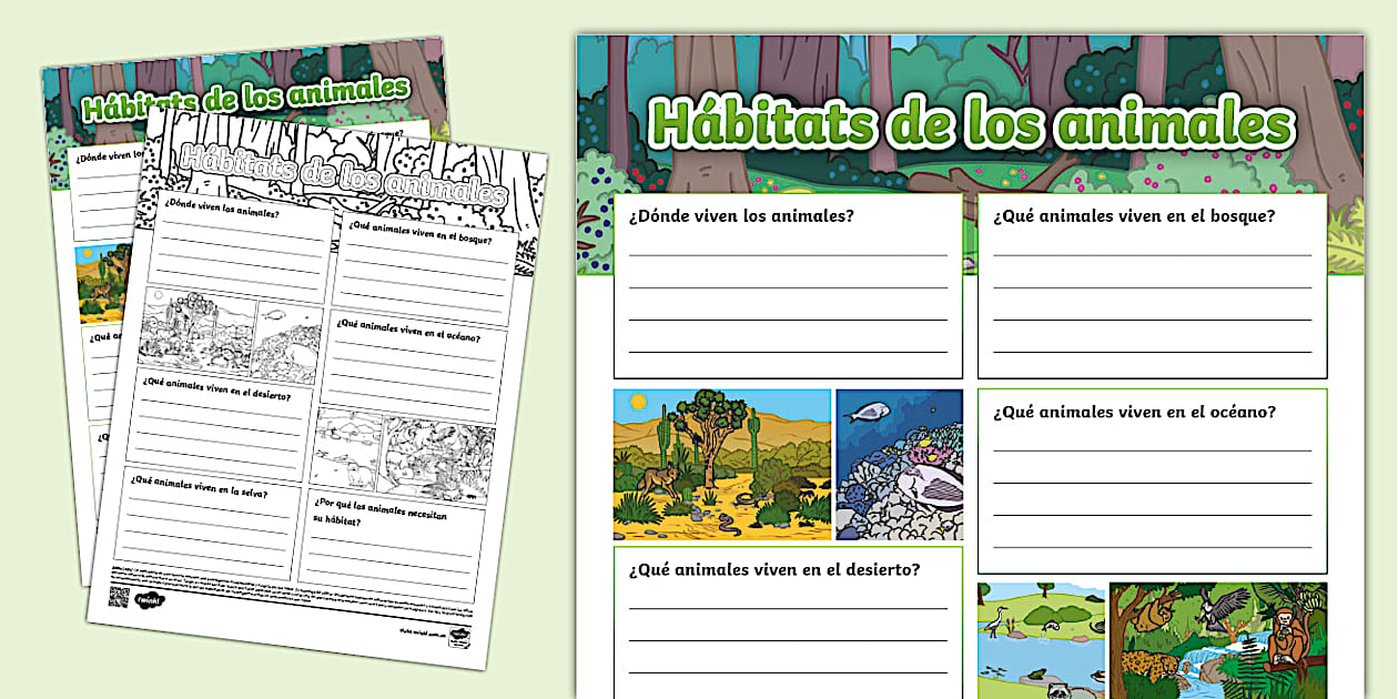Ficha de investigación: Hábitats de los animales