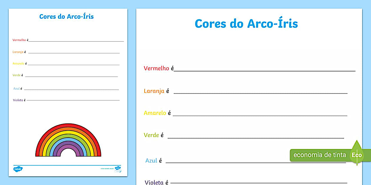 Cores do Arco-Íris