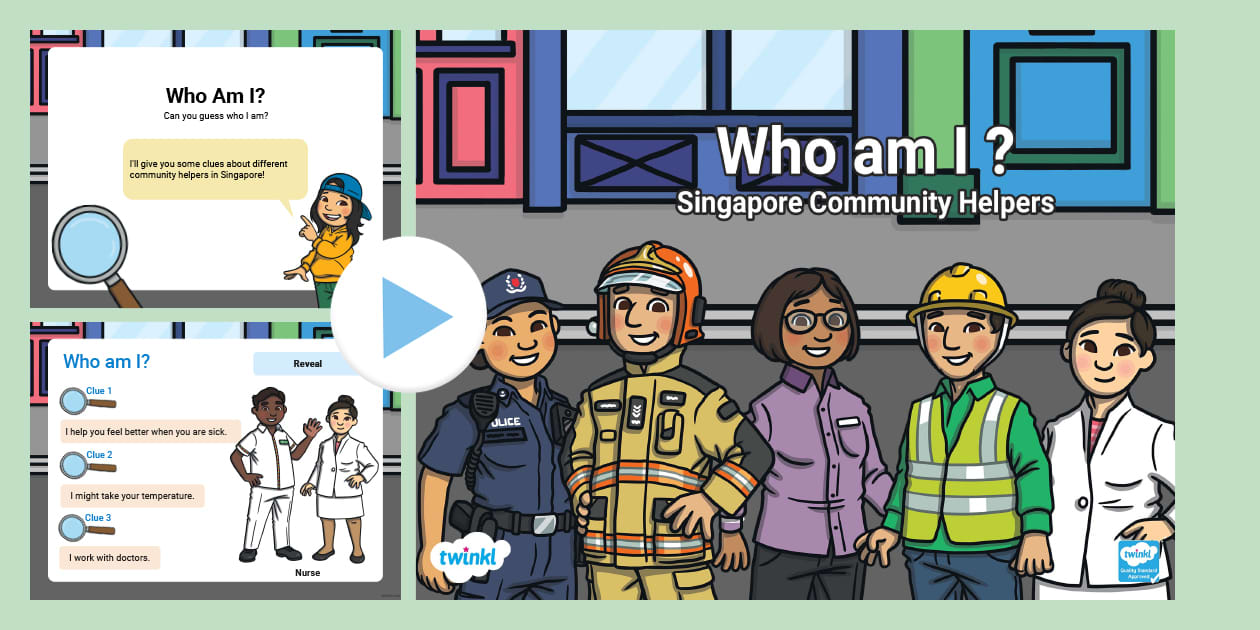 Singapore Community Helper PowerPoint (teacher made)