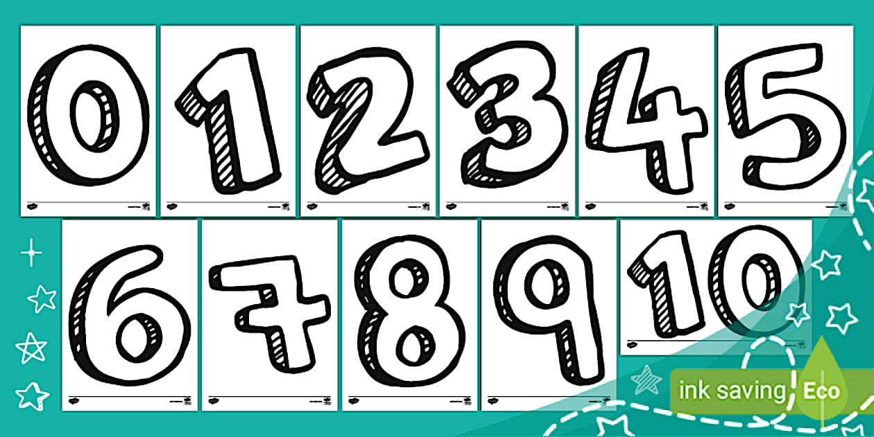 My First Numbers Colouring Pack | Parent Support Tools