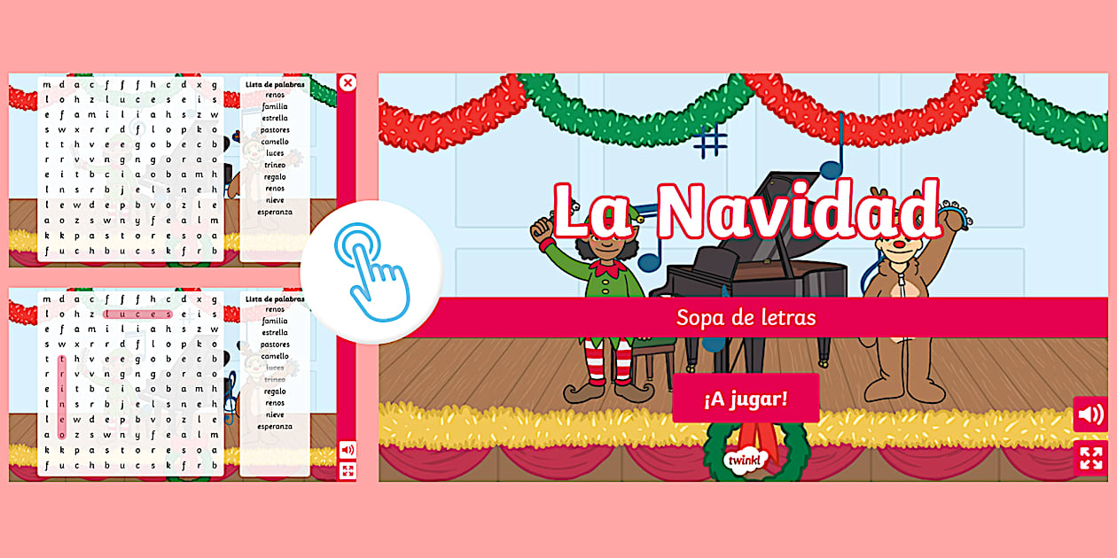 Sopa de letras interactiva: La Navidad (nauczyciel wykonał) Sopa de letras interactiva: La Navidad (nauczyciel wykonał)