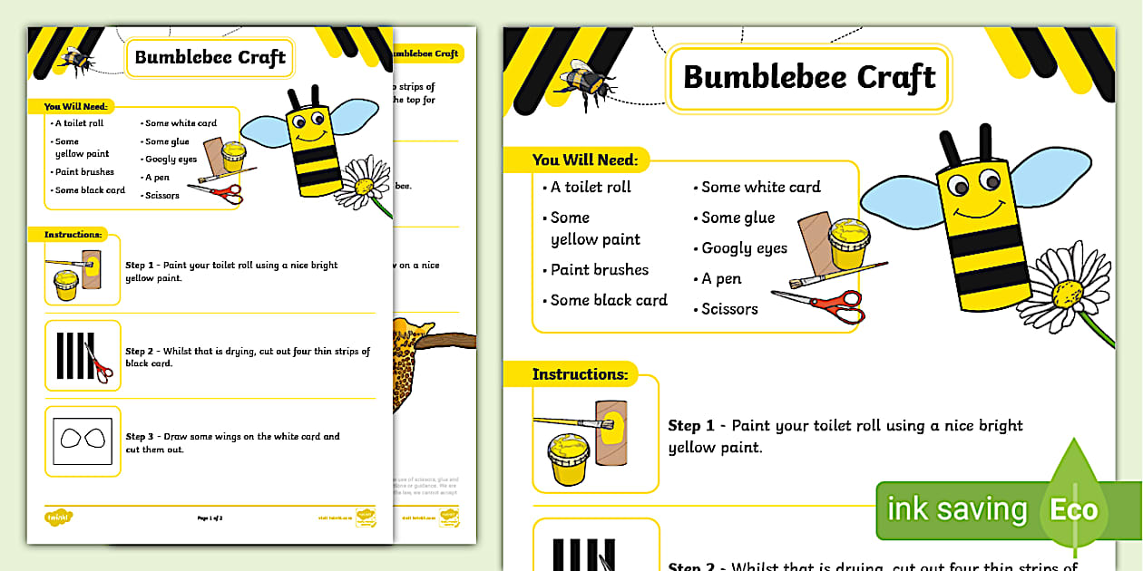 Bumblebee Craft Activity with Instructions | Twinkl | KS1