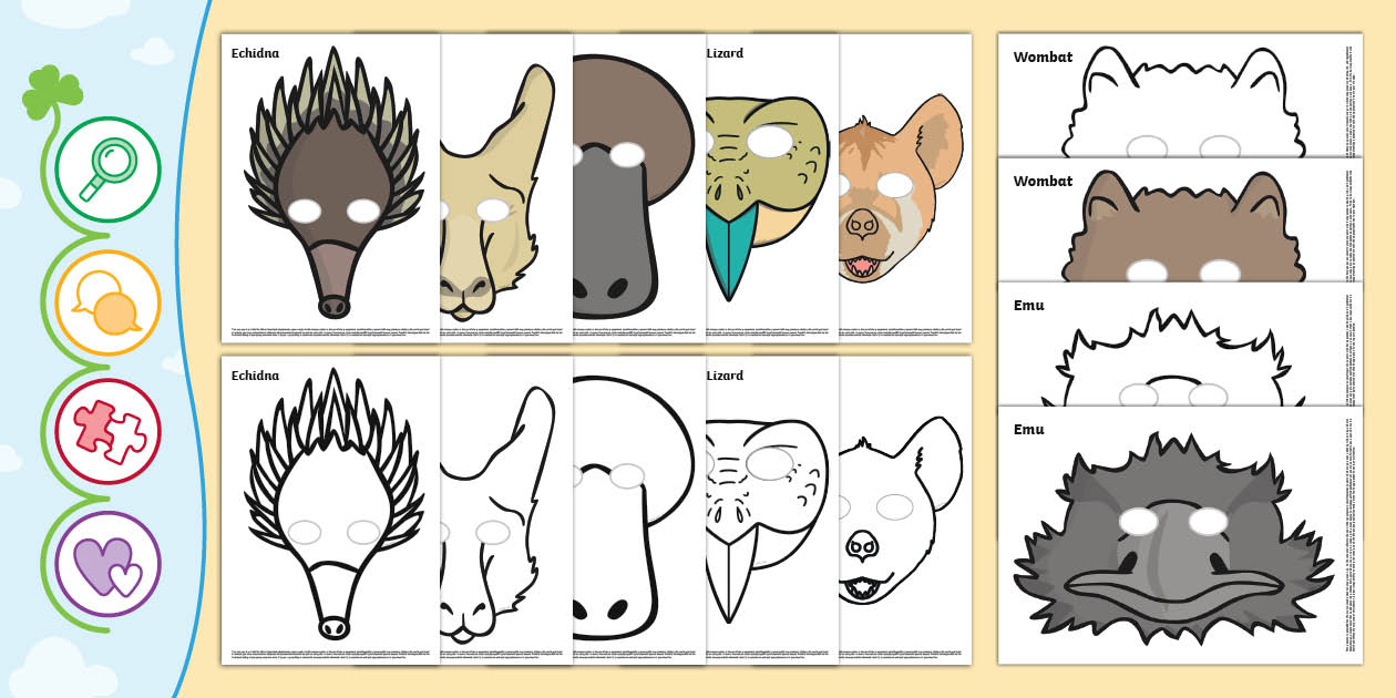 Australia Animal Masks