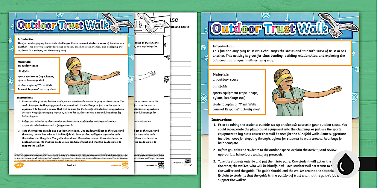 Outdoor Trust Building Activities Pack I Summer in Canada