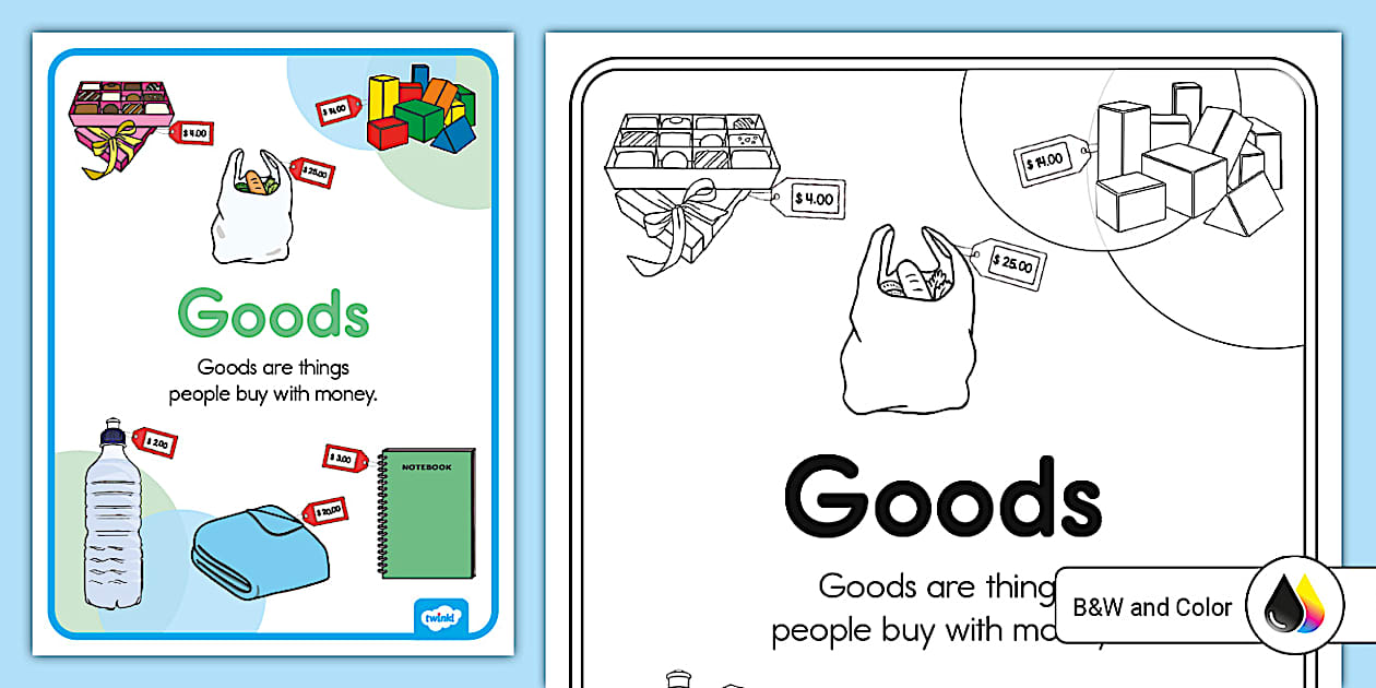 Goods Economics Definition Poster | Resource | Twinkl USA