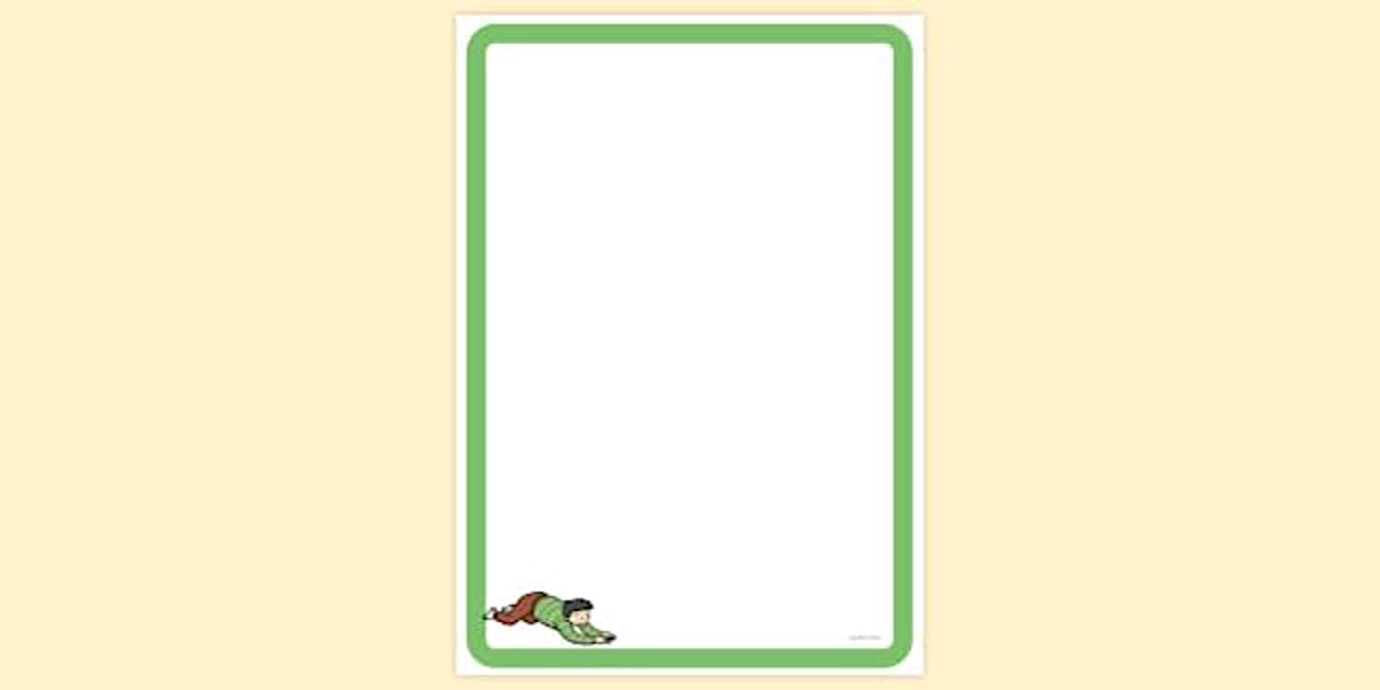 Crawl like a Caterpillar Page Border | Page Borders | Twinkl