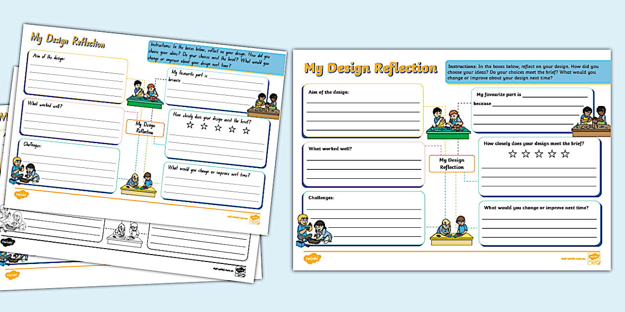 Design Reflection Mind Map (teacher made) - Twinkl