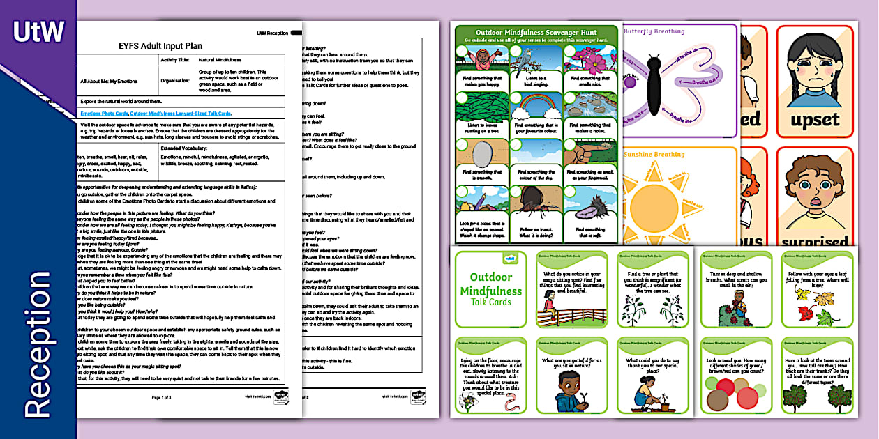 EYFS Natural Mindfulness Adult Input Plan and Resource Pack