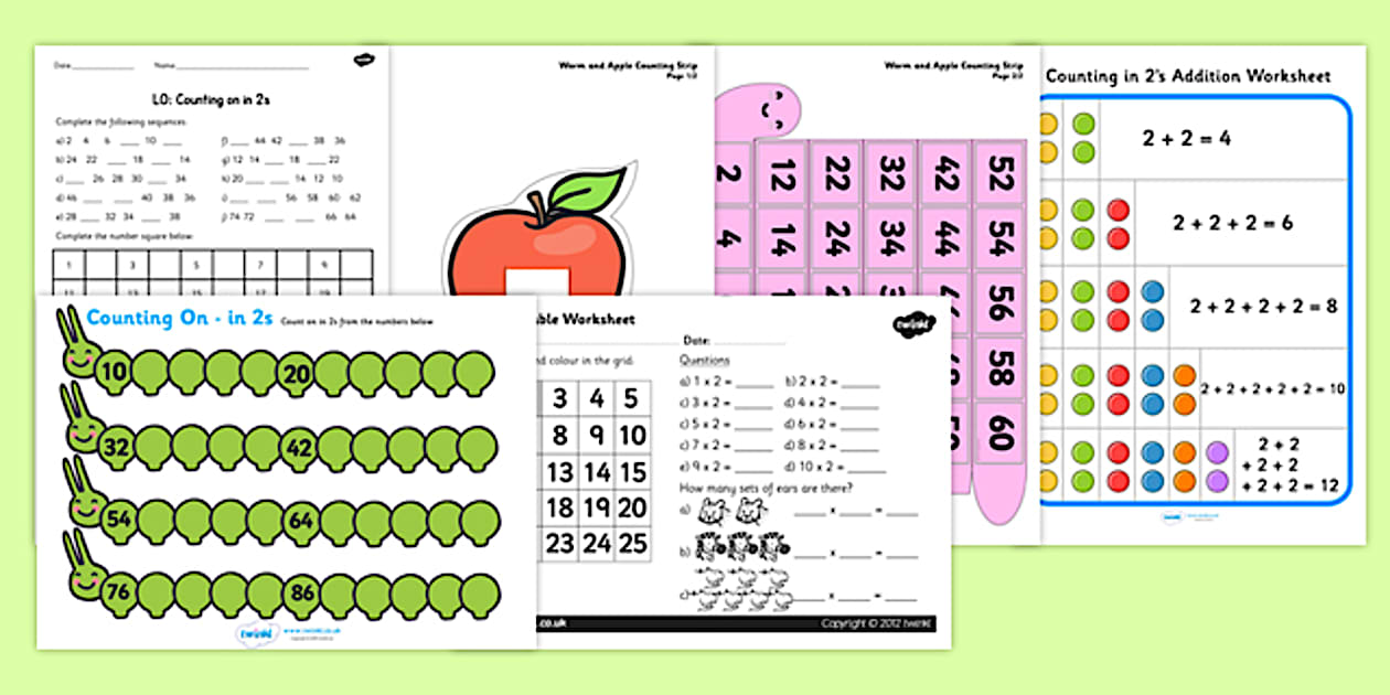 Counting in 2s Practical Activities Pack - Maths Resources