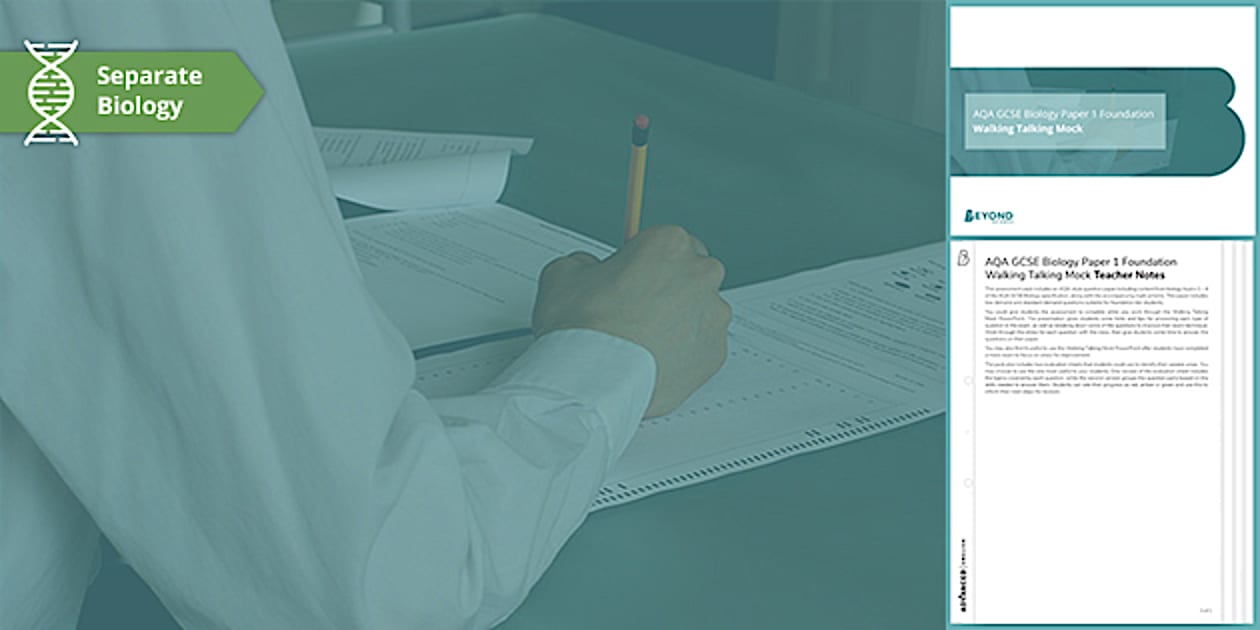 AQA GCSE Biology Paper 1 Foundation Walking Talking Mock