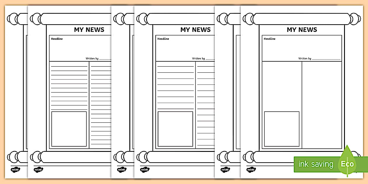 Editable Roman Newspaper Writing Template - Twinkl