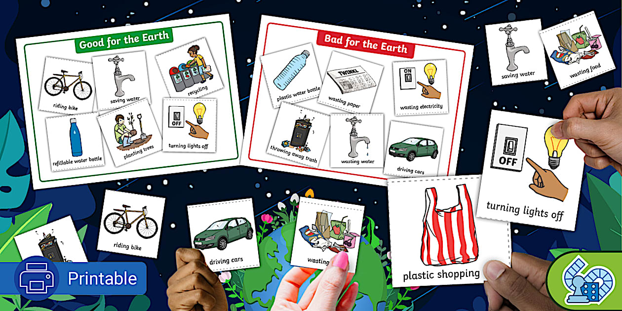 Earth Day Games | Earth Day Activities - Sorting Mats