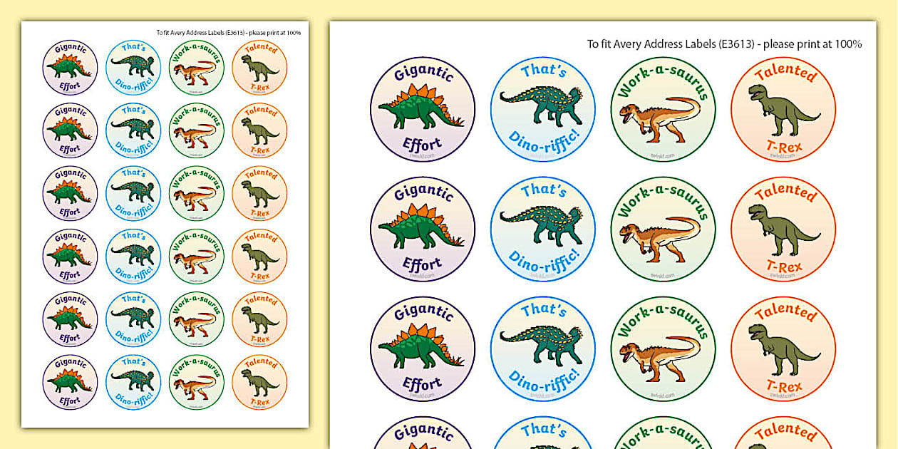 Dinosaur Stickers | Twinkl Made Resource (teacher made)