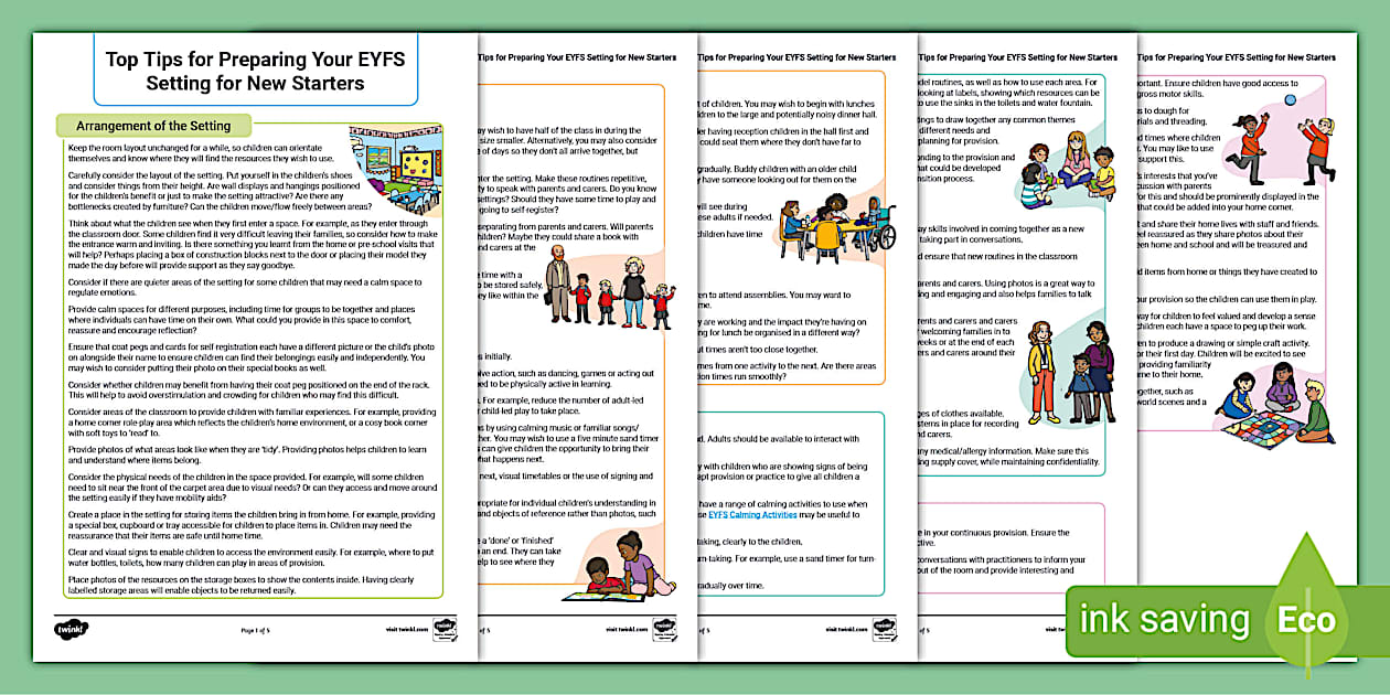 Top Tips for Preparing Your Kindergarten Setting for New Starters