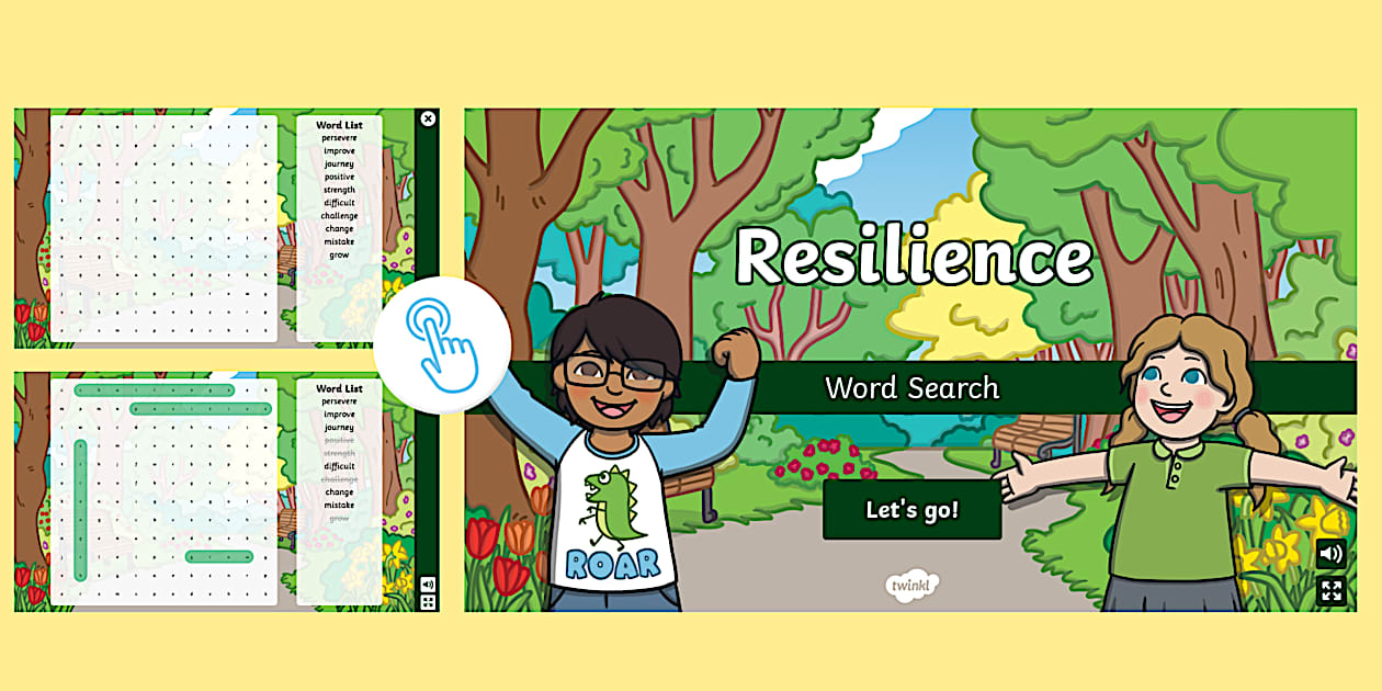 Resilience Interactive Word Search (Teacher-Made) - Twinkl