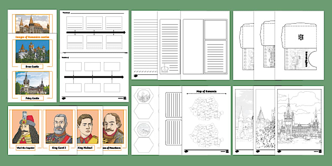 Romanian Castles Lapbook (teacher made) - Twinkl