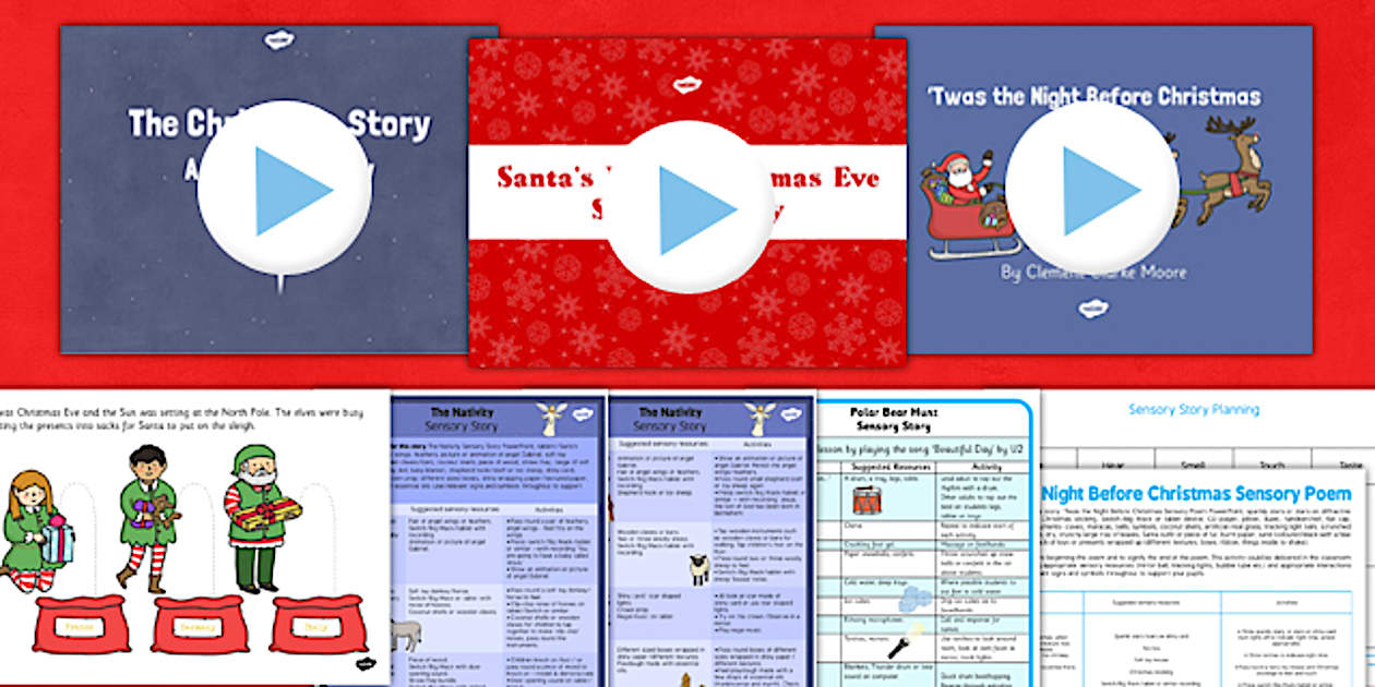 Christmas Sensory Story Resource Pack (teacher made)