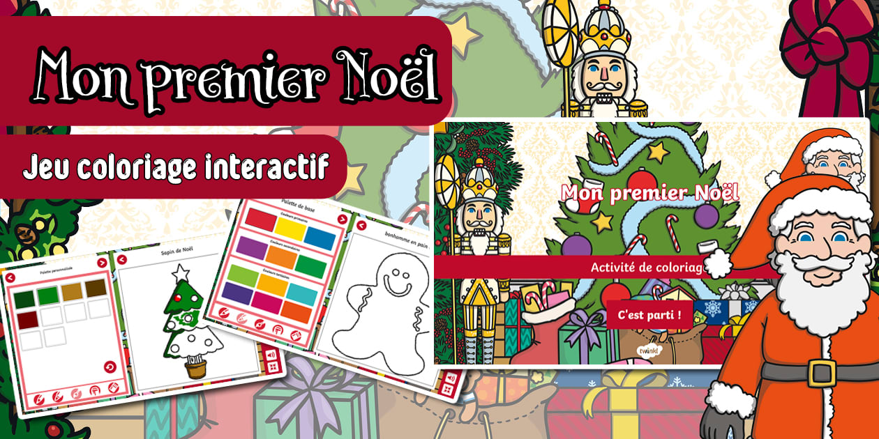 Jeu coloriage interactif : Mon premier Noël