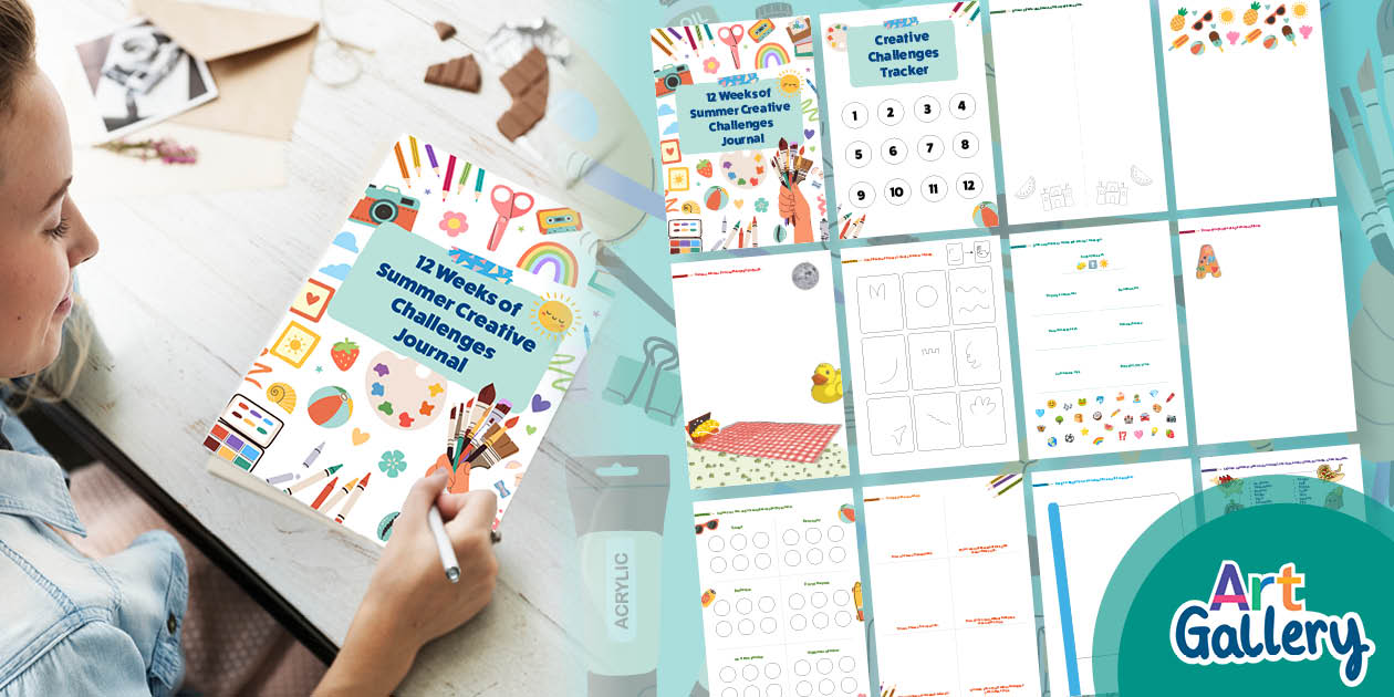 12 Weeks of Summer Creative Challenges Journal