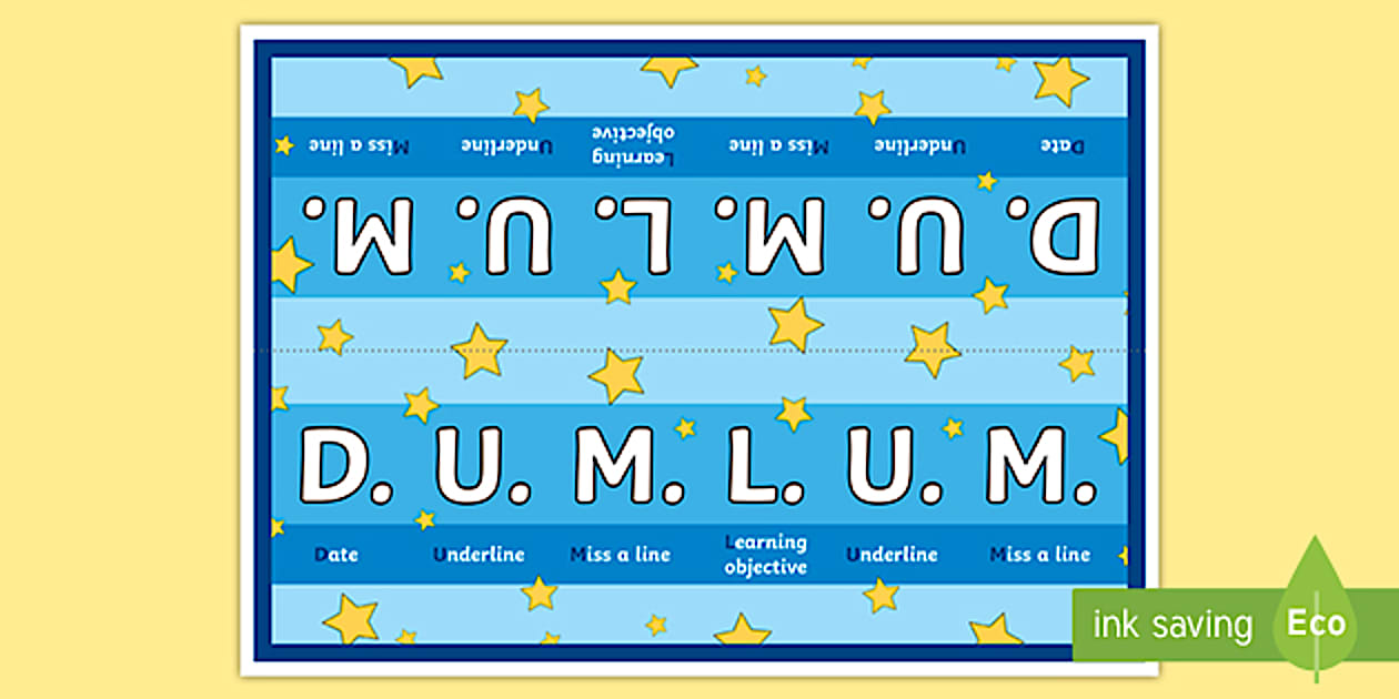 DUMLUM Table Sign (teacher made) - Twinkl