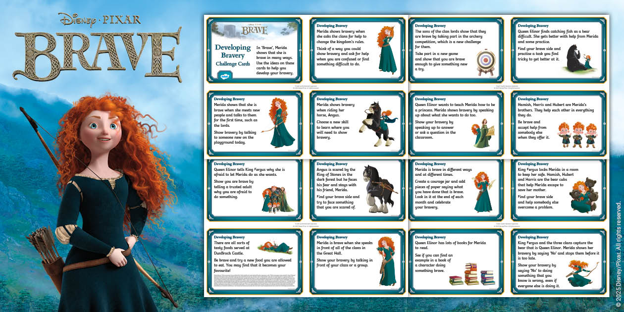 Brave: Developing Bravery Challenge Cards