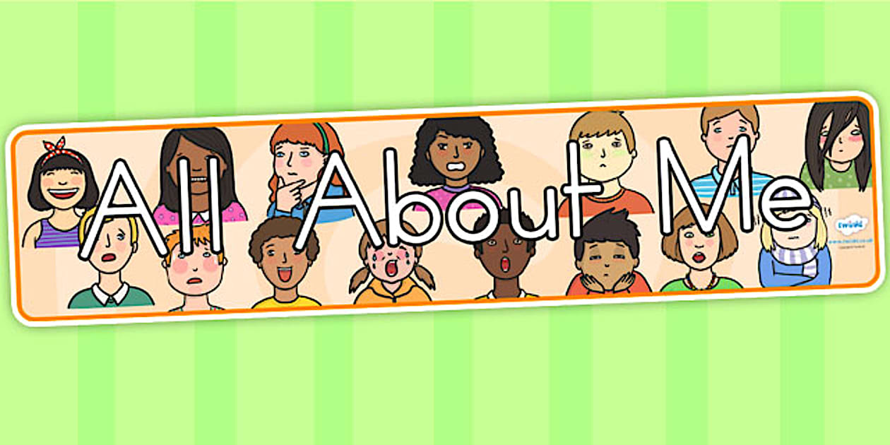 All About Me Display Banner (Hecho por educadores) - Twinkl