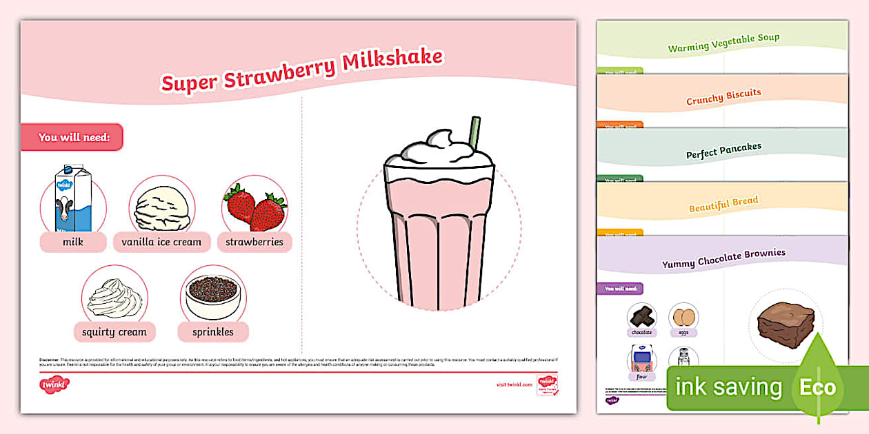 Home Corner Recipe Pack - Role Play - EYFS (teacher made)