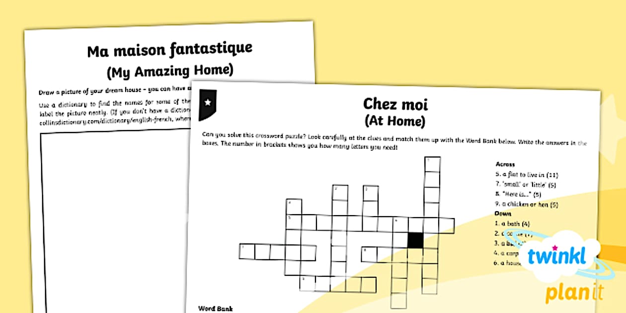 French: Family and Friends Year 5 Home Learning Tasks