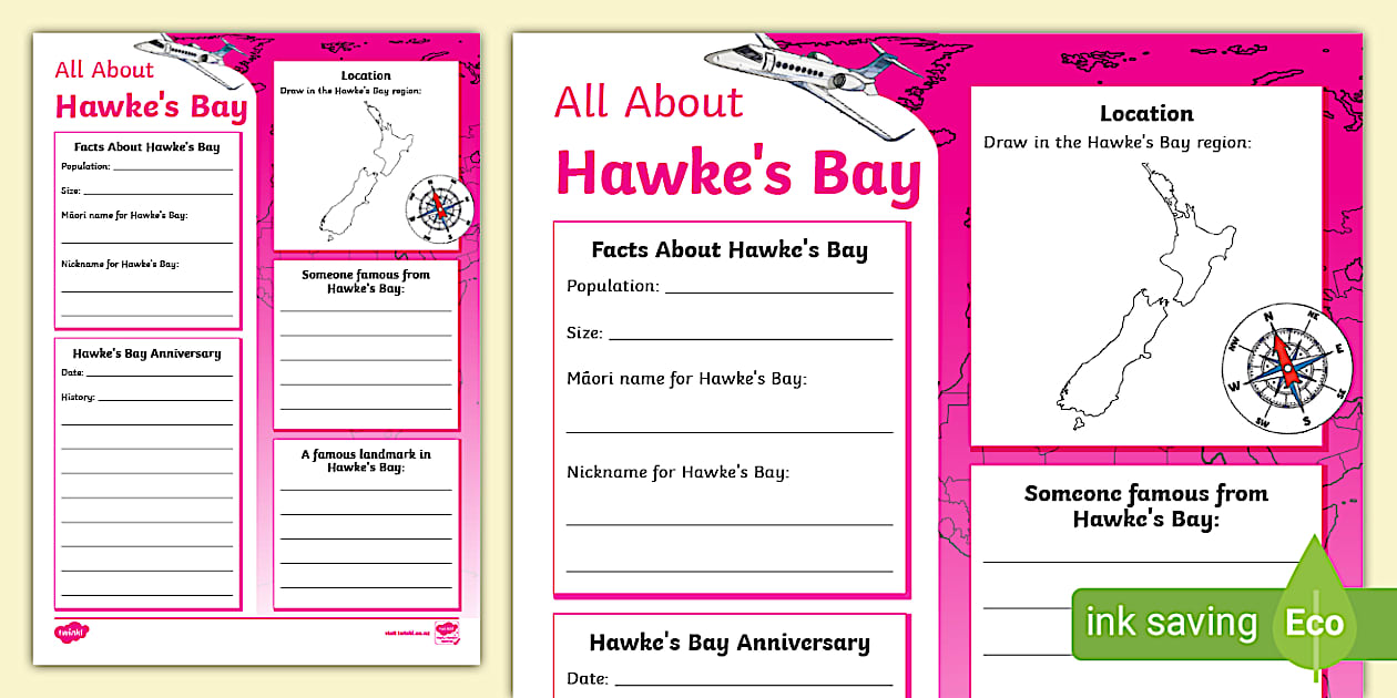 All About Hawkes Bay Writing Frame (teacher made) - Twinkl