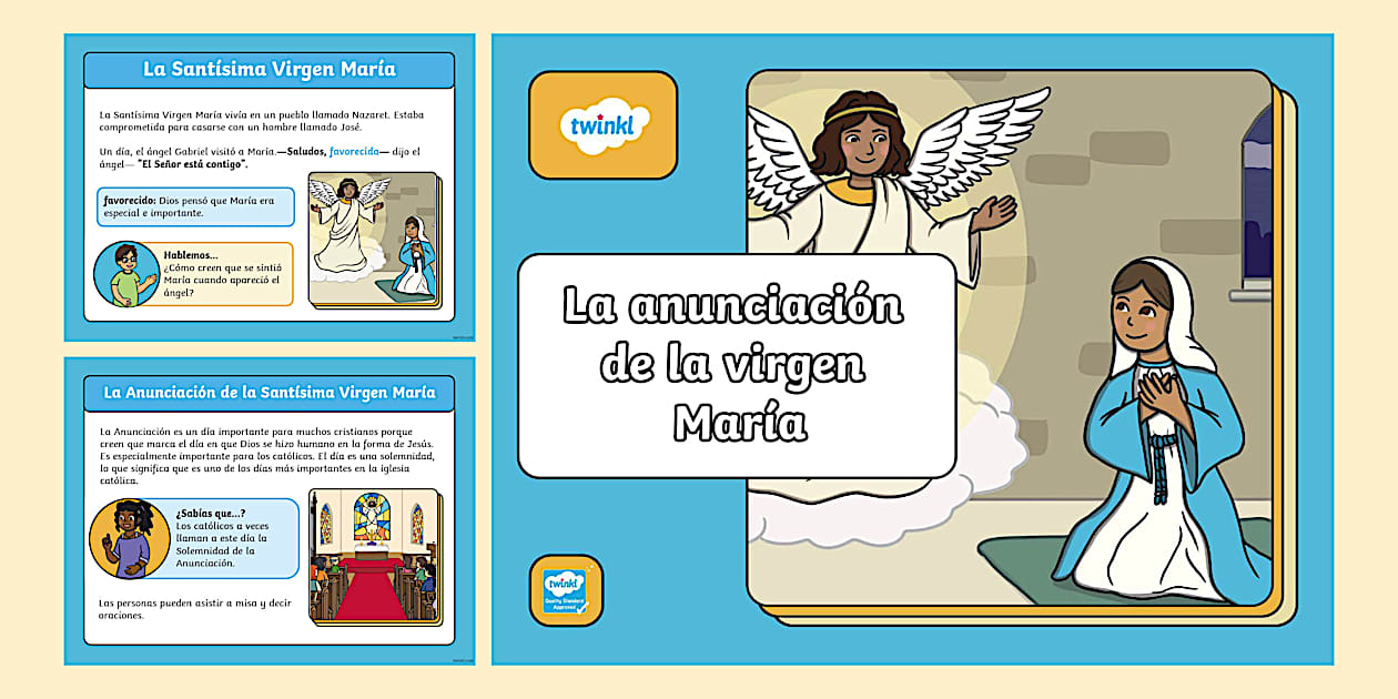 PowerPoint: La anunciación del ángel a María | Twinkl Perú