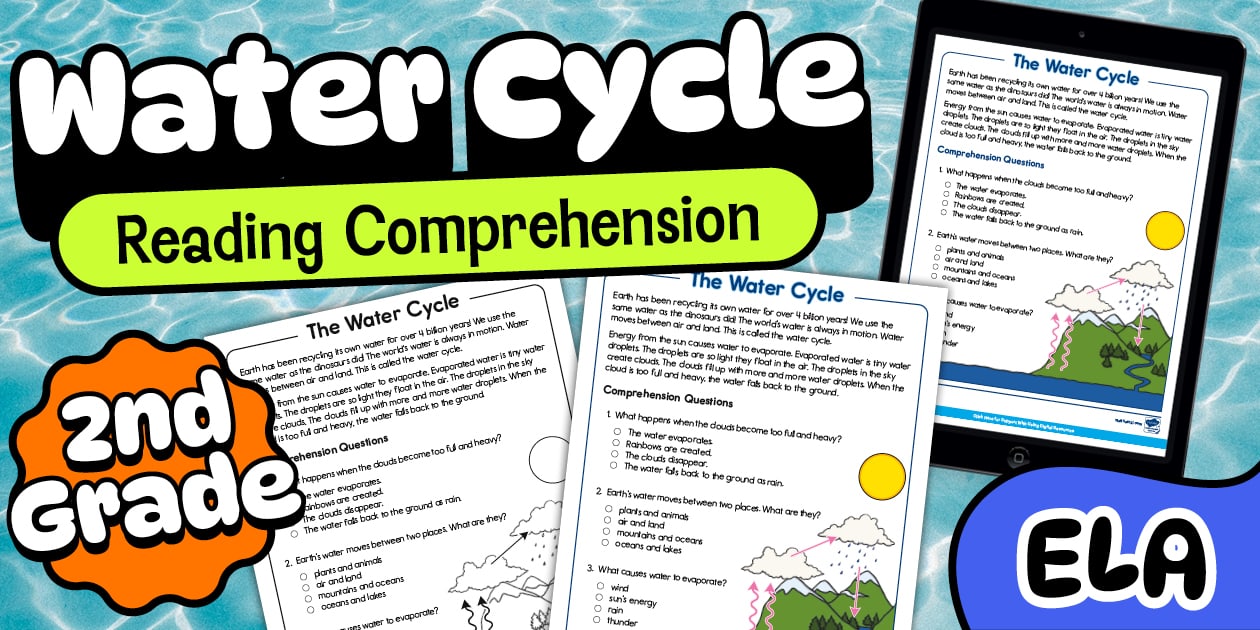Second Grade Water Cycle Reading Passage Comprehension