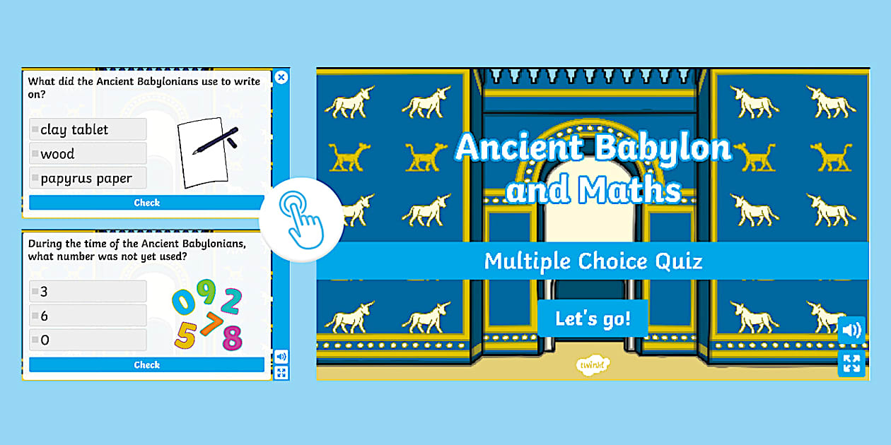 Ancient Babylon and Maths Multiple Choice Quiz - Twinkl
