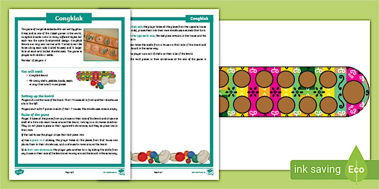 Indonesian Game: Congklak Instructions | Twinkl Australia