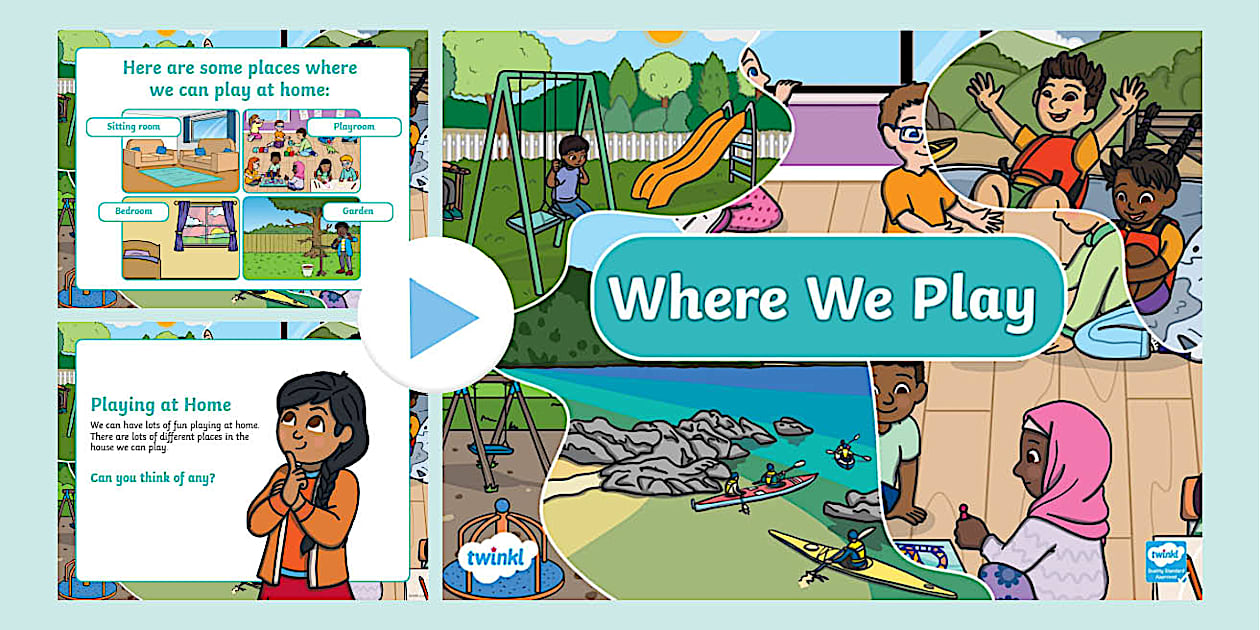 Where we Play Powerpoint Junior/Senior Infants - Twinkl