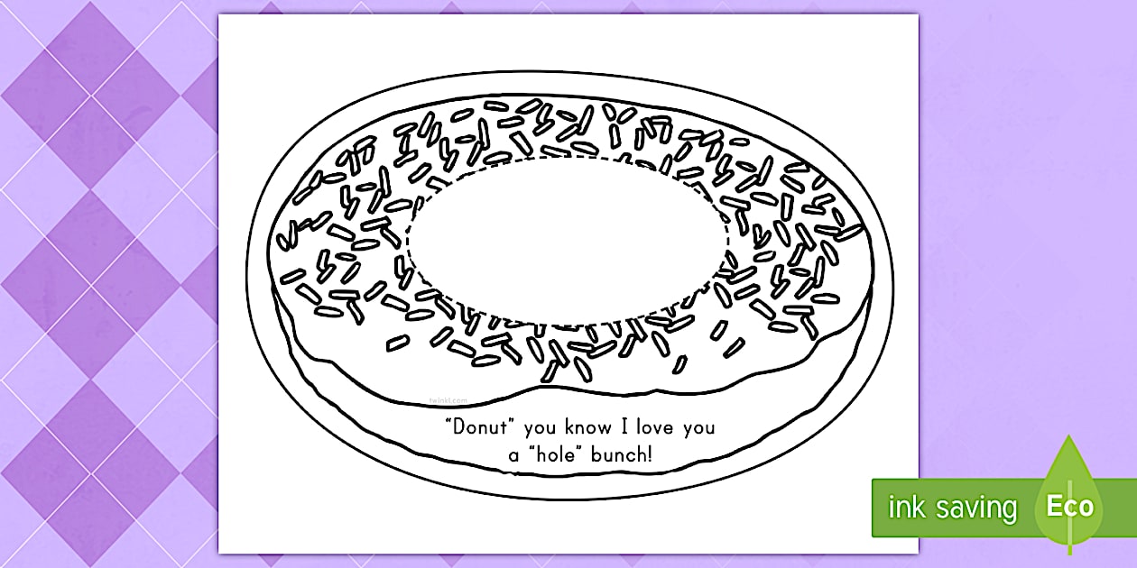 Donuts with Dudes Craft (teacher made) - Twinkl