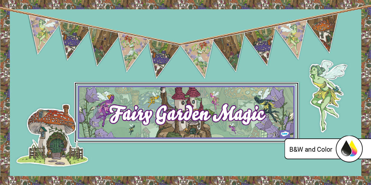 Fairy Garden Magic Bulletin Board Pack (teacher made)