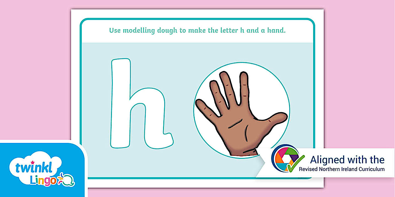 ‘h’ Dough Mat (teacher made) - Twinkl
