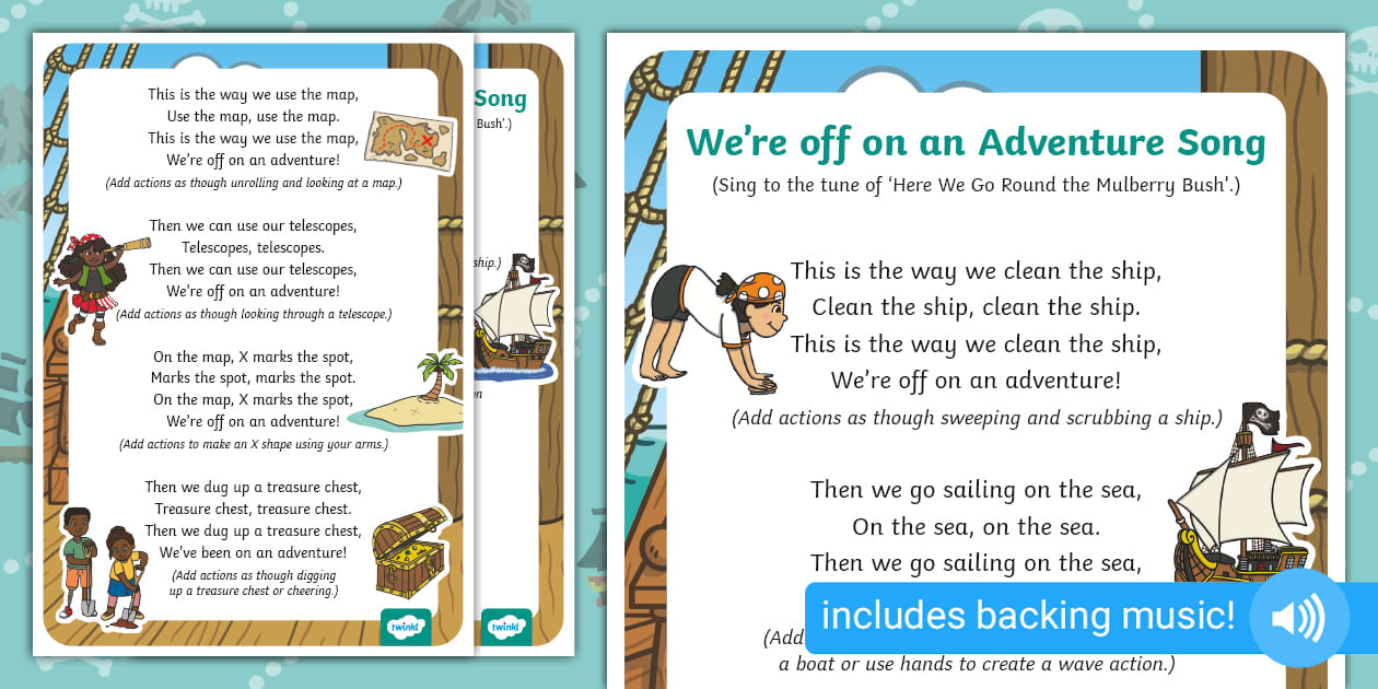 We’re off on an Adventure Song | Pirates | Twinkl - Twinkl