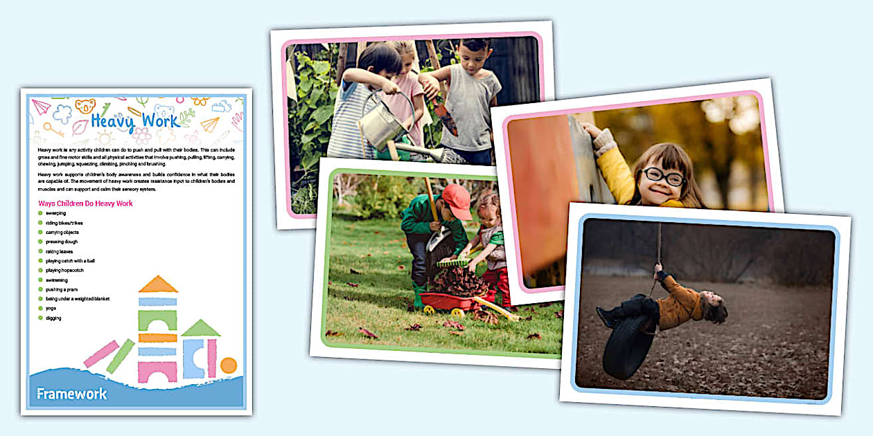 Heavy Work Display Photos (Lehrer gemacht) - Twinkl