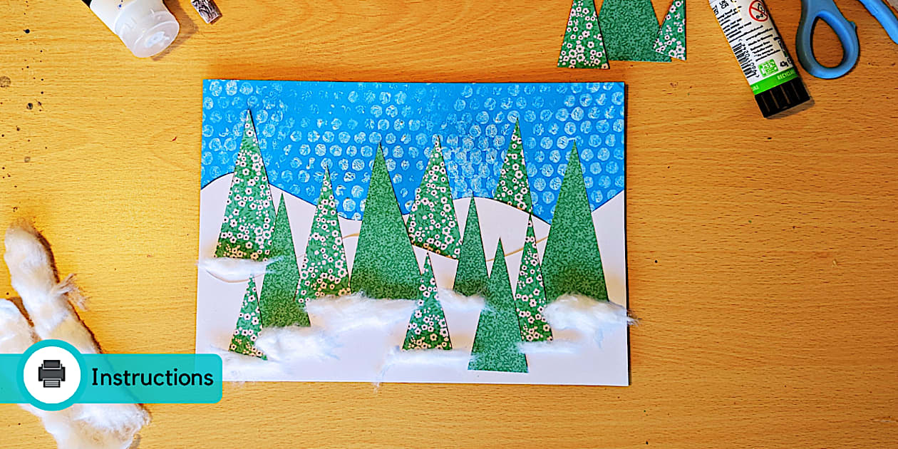 Bubble Wrap Winter Painting | Winter Crafts (teacher made)