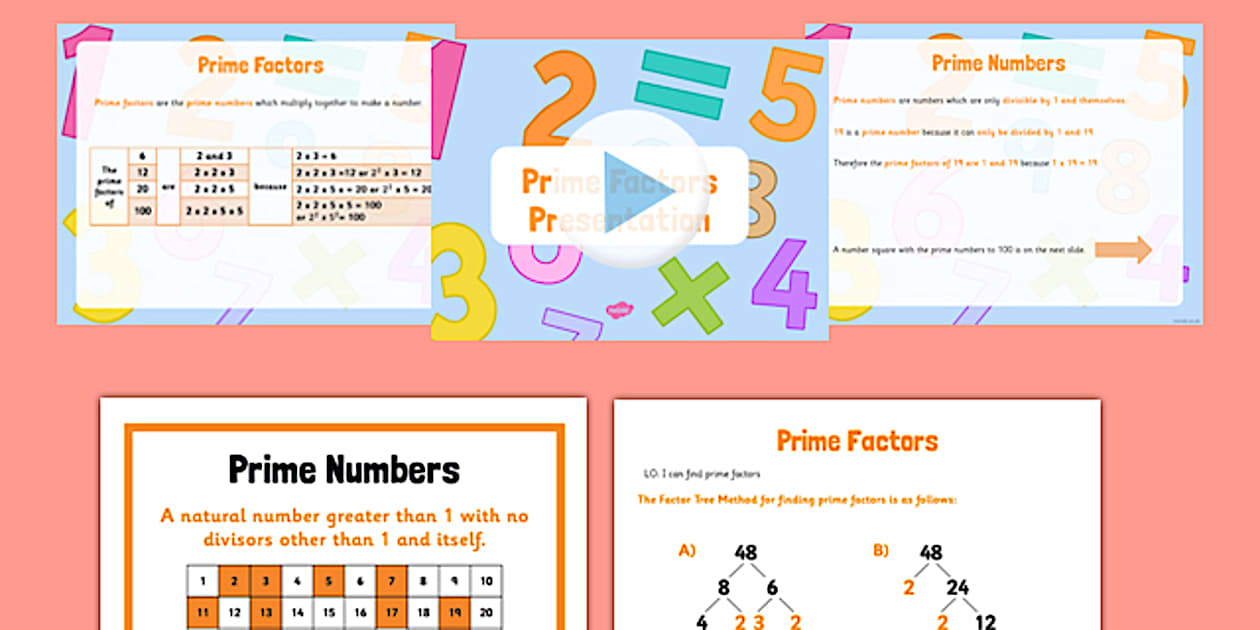 Prime Factors Pack (teacher made) - Twinkl