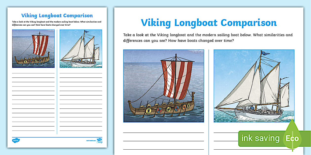 Viking Longboat Comparison Activity,longboat,longship,ship