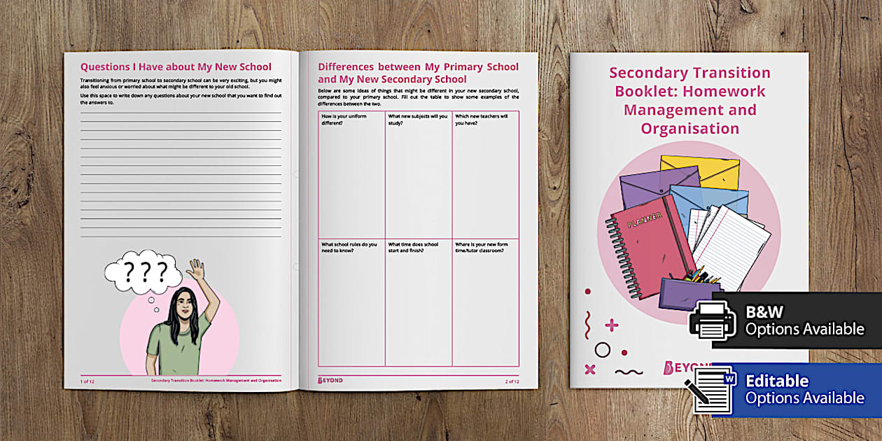 Homework Management & Organisation Booklet | Beyond