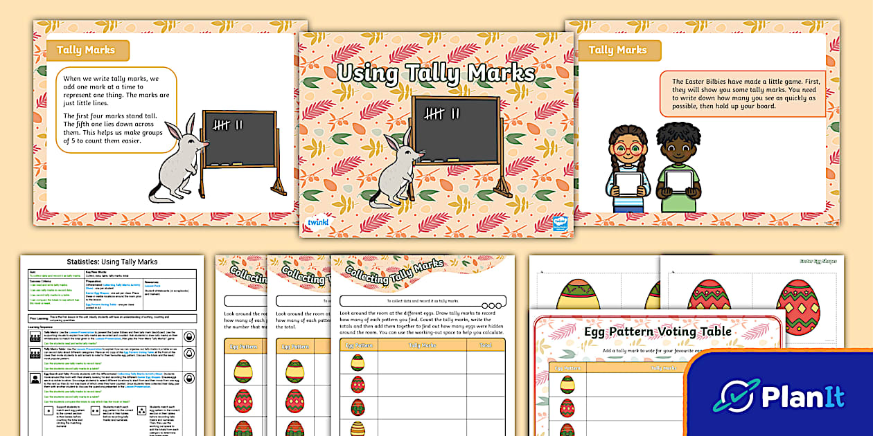 Year 1 Statistics: Hopping Into Graphs Lesson 1 - Twinkl